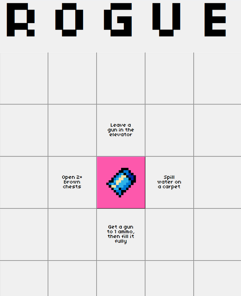 Roguelike Bingo by Olexa