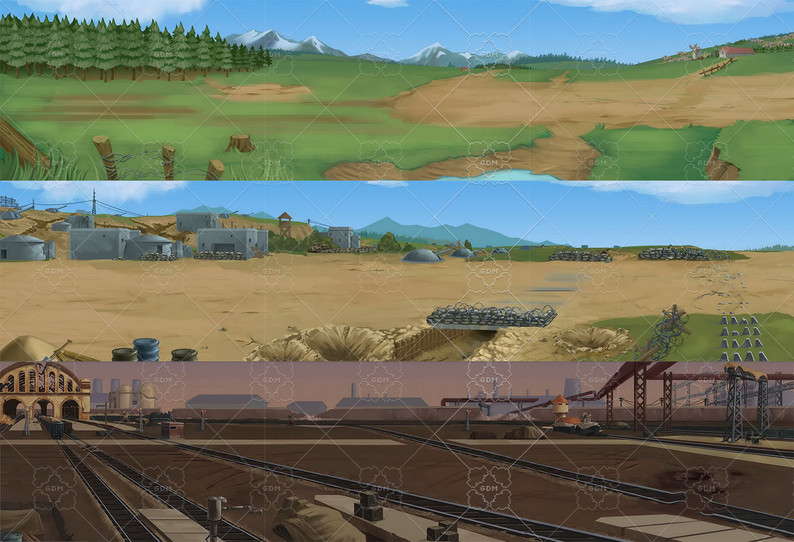 WW2 Battle Backgrounds by Raketenfaust