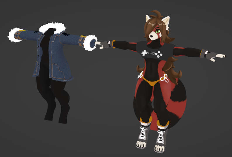RED Panda v1.1 VRChat Avatar by RADICALnorm