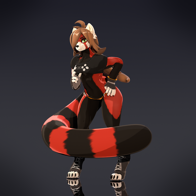 RED Panda v1.1 VRChat Avatar by RADICALnorm