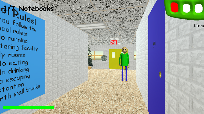 Baldi's Basics 1.2.2 REMASTERED by CreeperCraftBoy