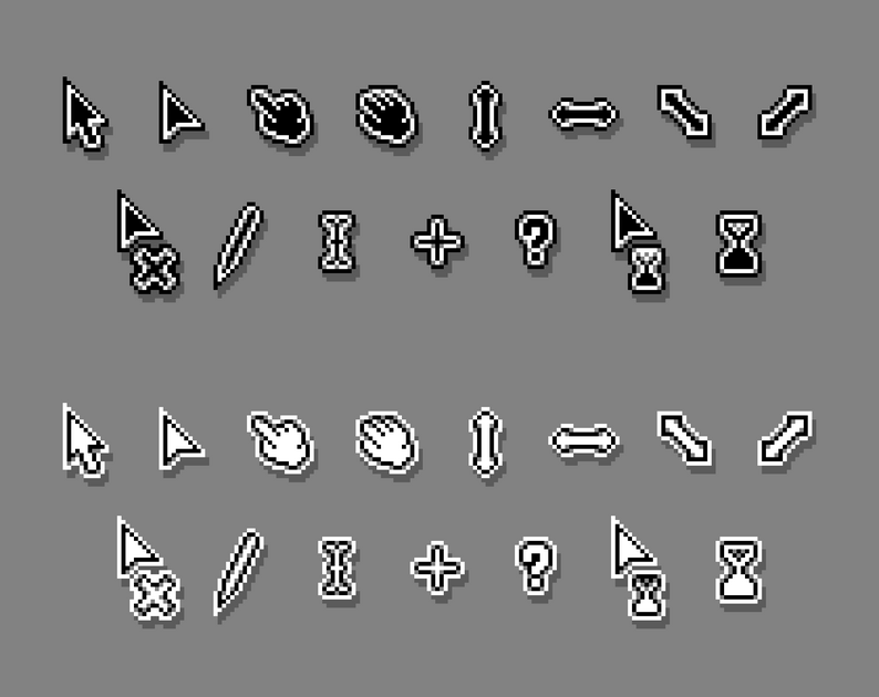 Retro Cursor by Jeelh