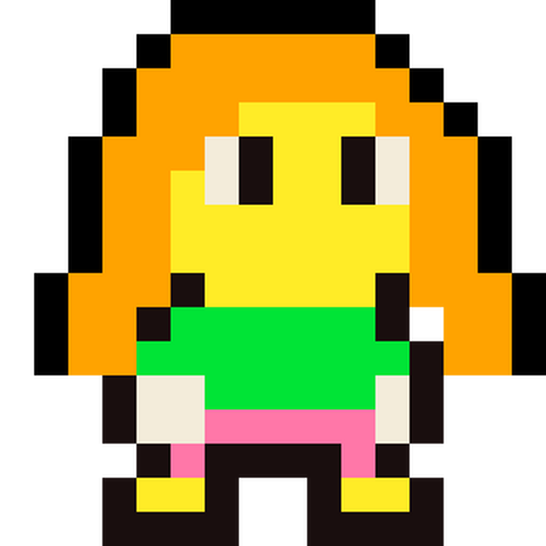 Fun People 16x16 characters in PICO8 colors by PGad, APel