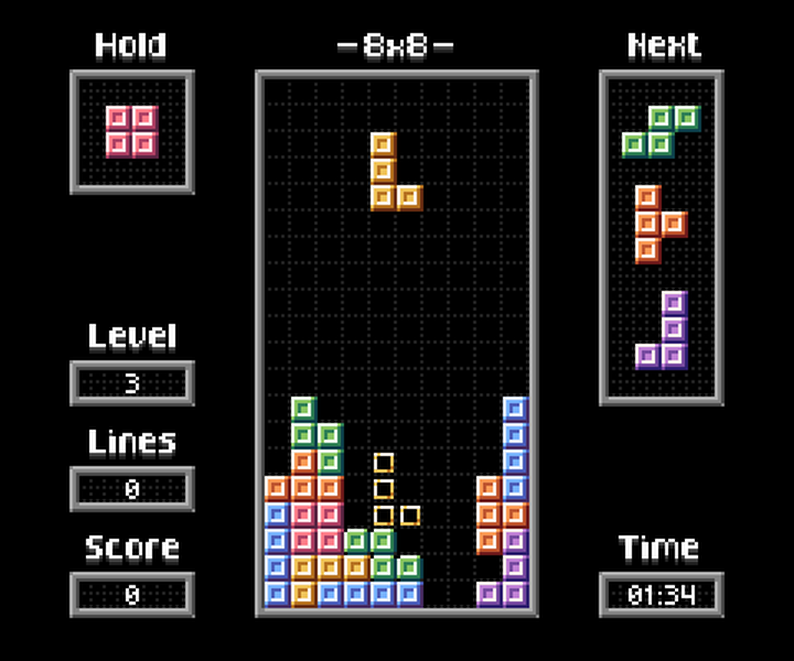 Micro Classics - Tetris-Like [16x16 & 8x8] by VEXED