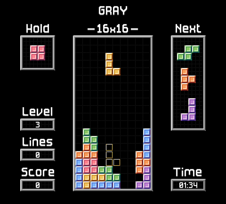 Micro Classics - Tetris-Like [16x16 & 8x8] by VEXED