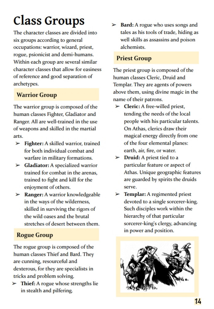OSE Dark Sun Player's Guide by Lixu Gaming