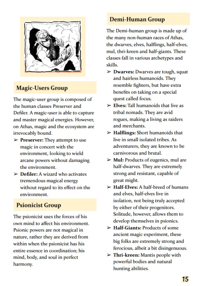 OSE Dark Sun Player's Guide by Lixu Gaming