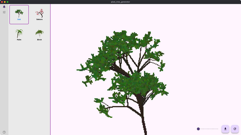 Pixel Tree Generator by nofacer