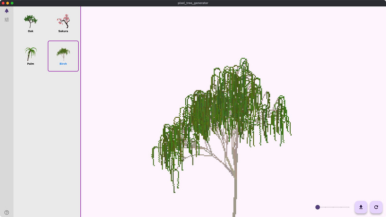 Pixel Tree Generator by nofacer