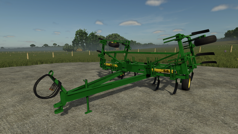 John Deere 1600 Chisel Plow FS25 by Borrowed Parts Modding
