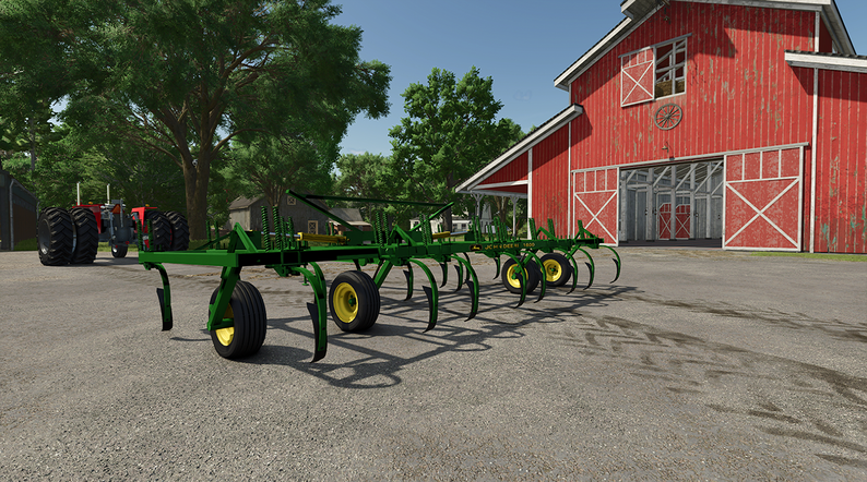 John Deere 1600 Chisel Plow FS25 by Borrowed Parts Modding