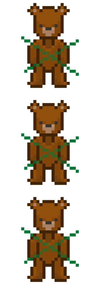 Brown Bear Character Sprite by SharkusMK