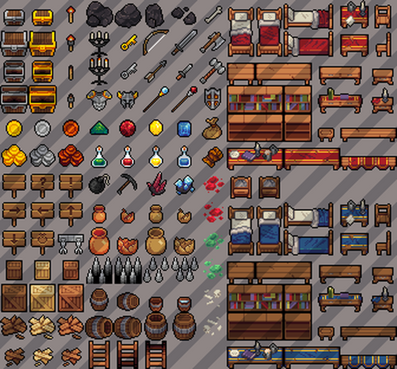 Mini Dungeon Tileset [16x16] by Meaghan