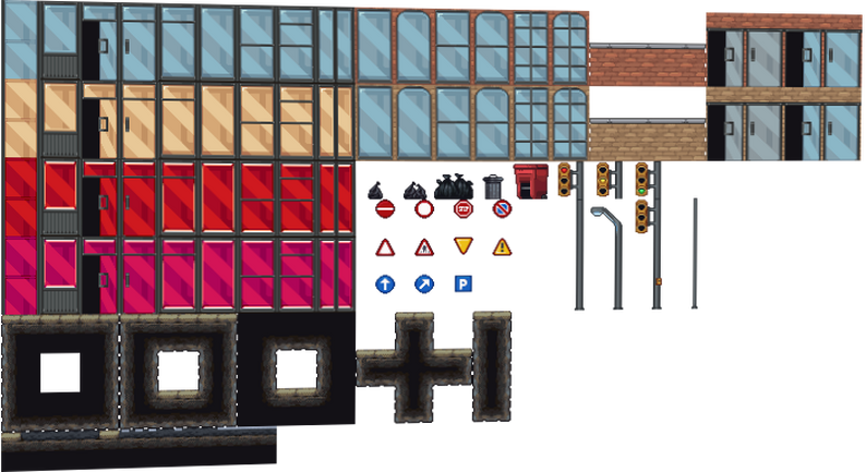 FREE - Pixel Art Sidescroller Asset Pack 32x32 Modern City by ...