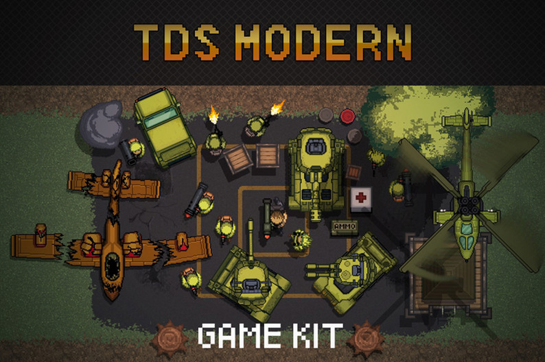 TDS Pixel Art 2D Kit by Free Game Assets (GUI, Sprite, Tilesets)