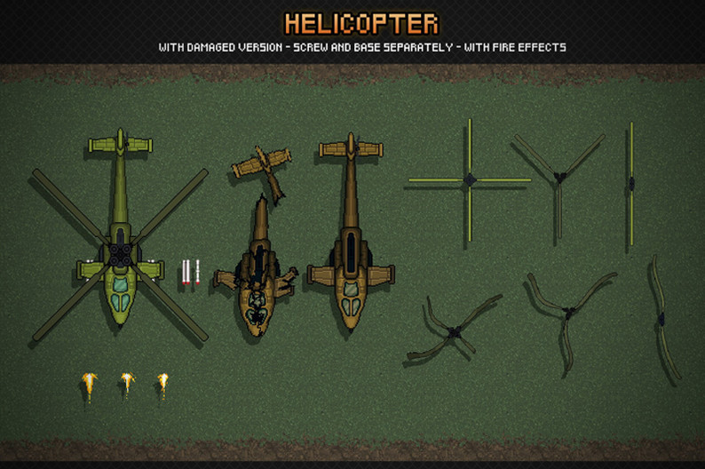 TDS Pixel Art 2D Kit by Free Game Assets (GUI, Sprite, Tilesets)