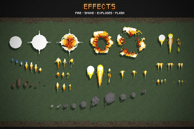 TDS Pixel Art 2D Kit by Free Game Assets (GUI, Sprite, Tilesets)
