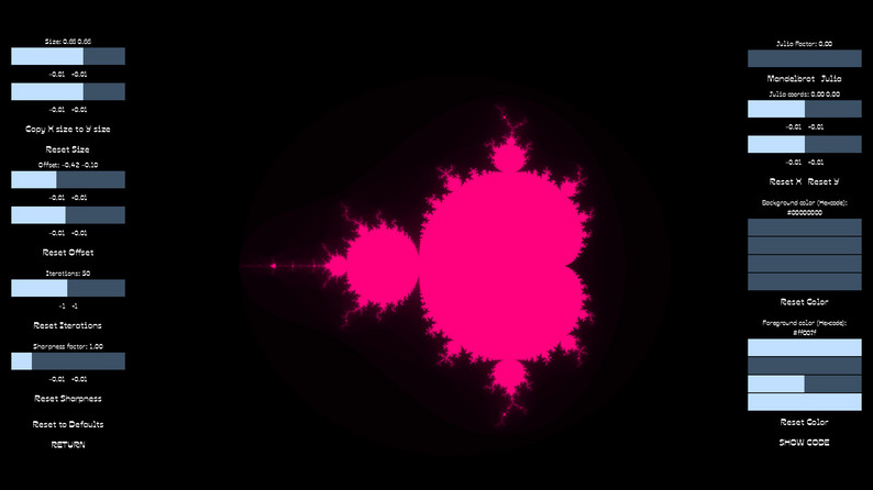 Mandelbrot/Julia Fractal Shaders for Ren'Py by Devil Spiδεr
