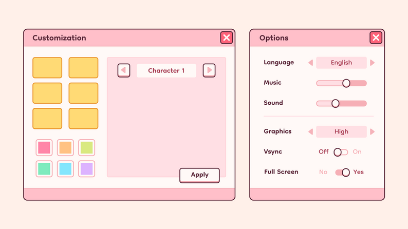 Simple Pink - UI Pack 🌷 by Marta Vidal
