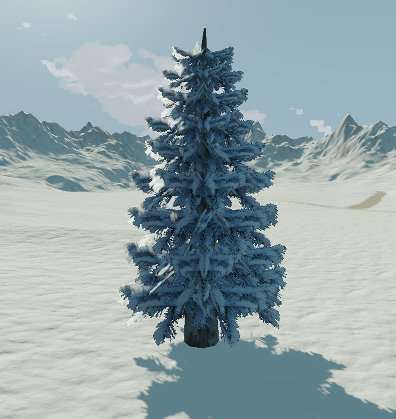 Retro Snowy Trees by Aaron Winter