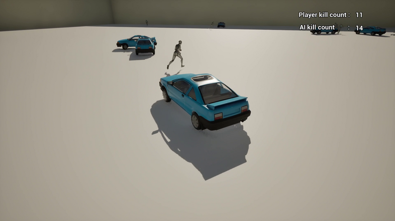 Driving / Roadkill simulator: Kill the robots by CaffeinatedGamerYT