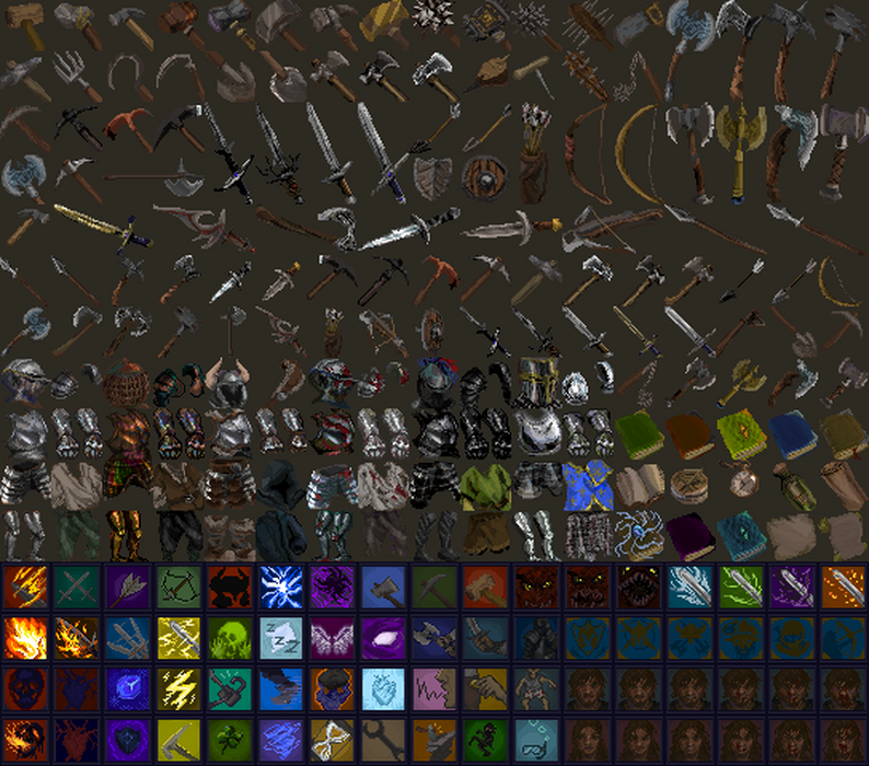 Free 500+ medieval icons [32x32] by ChronoLars