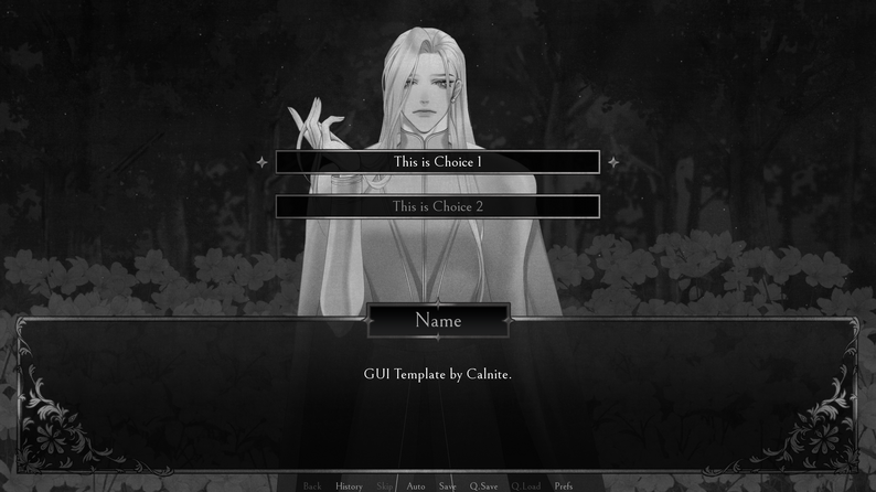 Gothic VN GUI by Cal Artist