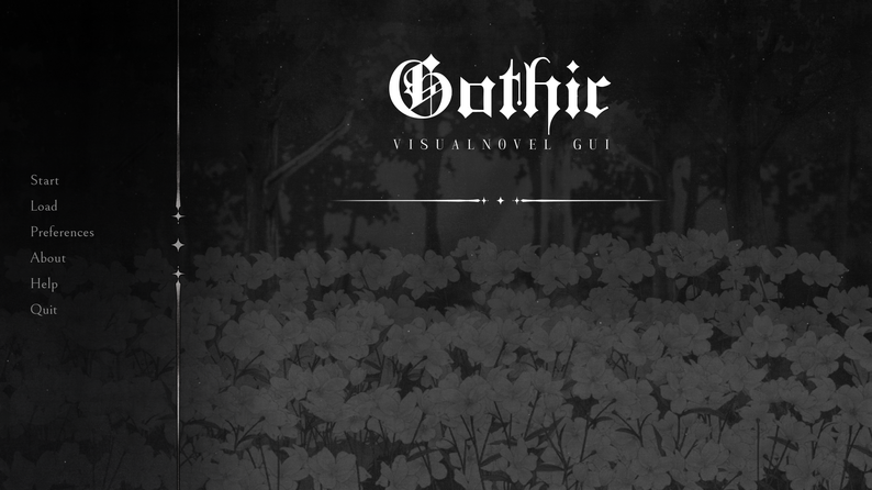 Gothic VN GUI by Cal Artist