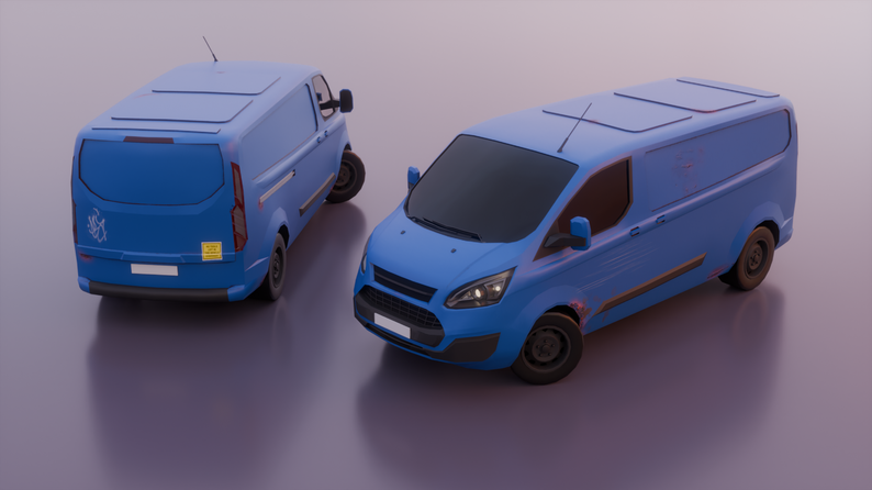 Low Poly Transmit Van by designersoup