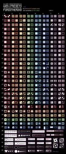 605+ Dithering Brushes & Patterns For Aseprite by sodedromme
