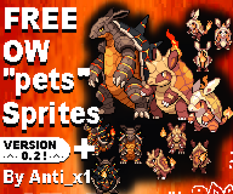 Pokémon Monster Taming Game OW Sprite's+ V0.2! by _Anti_x1_