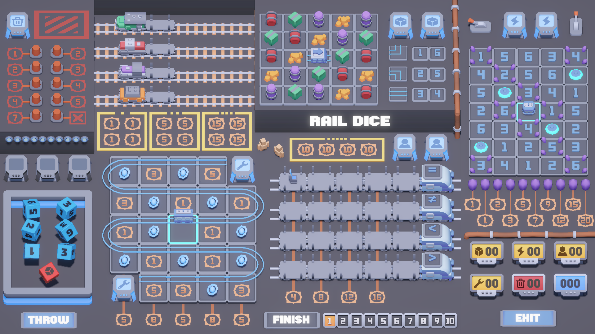 Rail Dice by dabamaqui