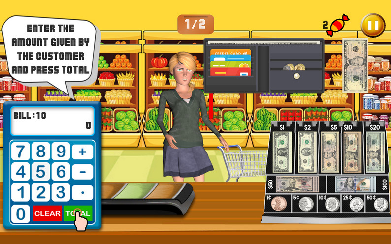 Supermarket Store Cashier – Kids Shopping Game by Apex Logics