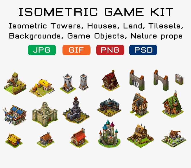 Isometric Game Kit 1 by Mobile Game Graphics