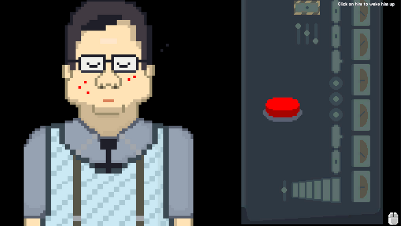 THE. RED. BUTTON. by Percy, Electromos26, Retro, Renee Pollet