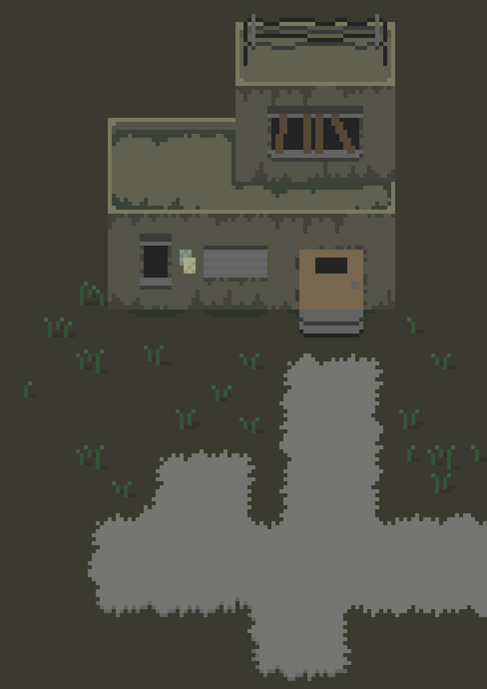 Top Down Exterior Post-Apocalyptic Tileset by vinchy007