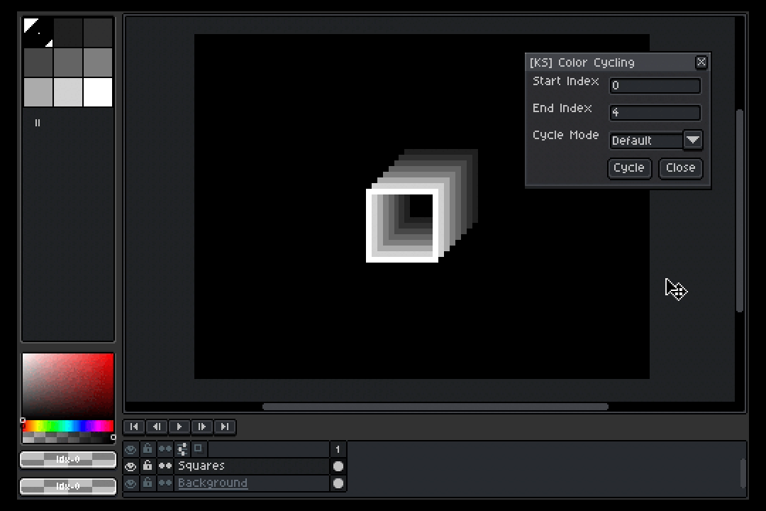 Color Cycling for Aseprite by Kerim Safa
