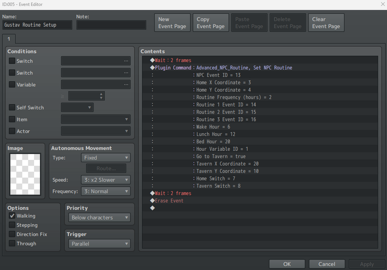 Advanced NPC Routines Plugin by Geck-Wiz