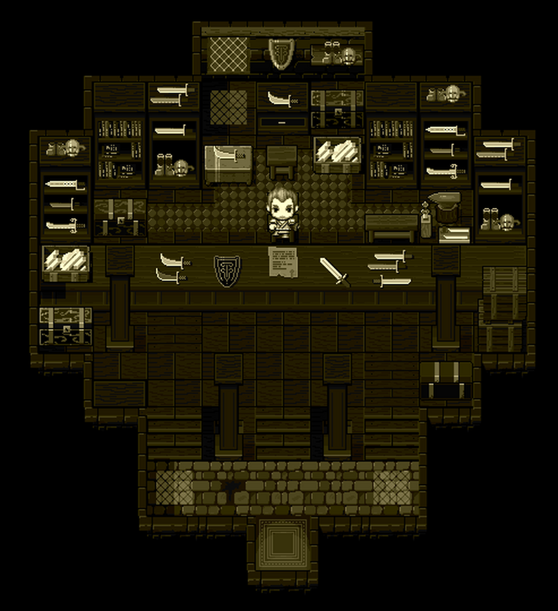 MEDIEVAL MONOCHROME TILESET (RPGMaker MV / MZ) by Booom