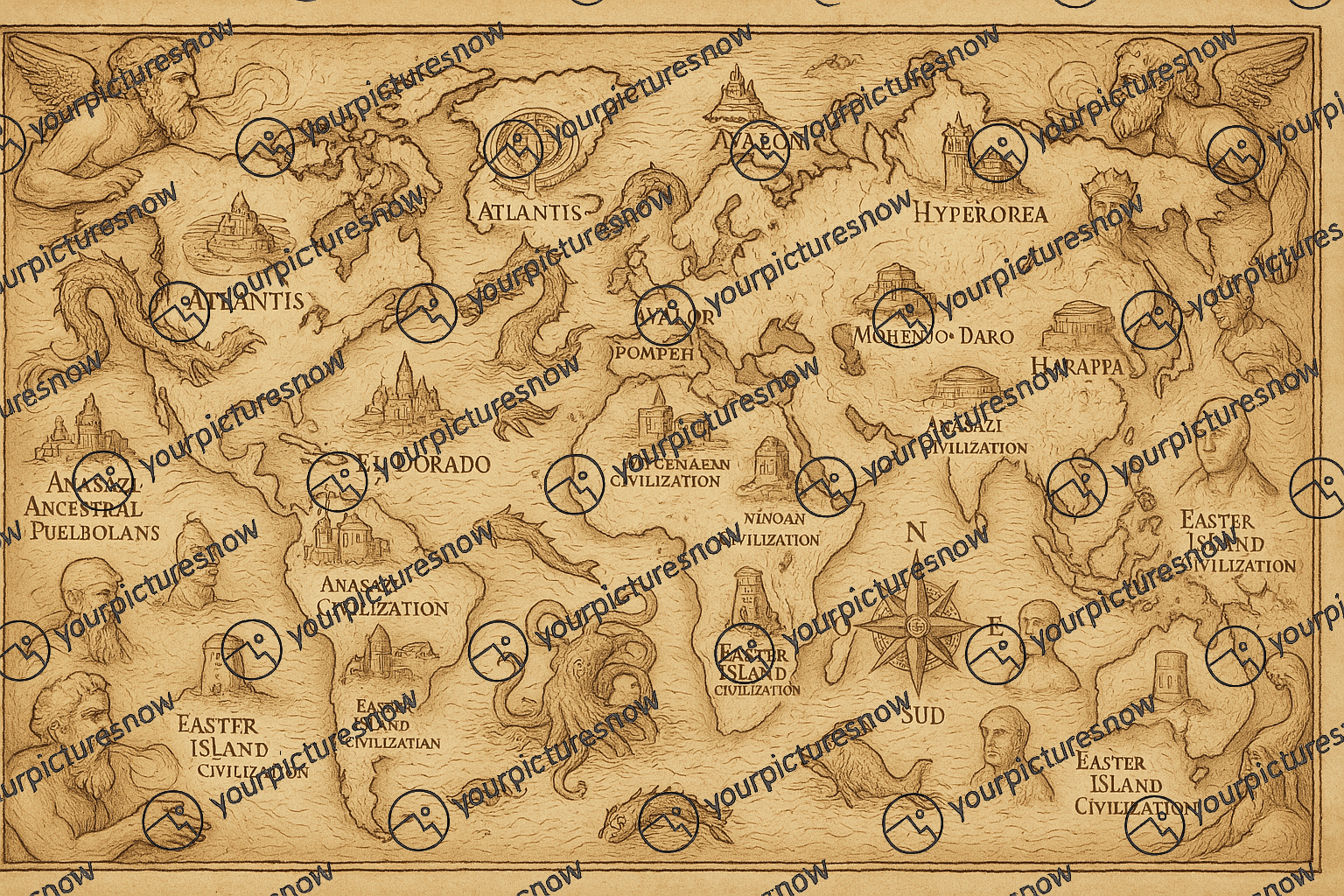 9 Mythological & Legendary Maps by yourpicturesnow