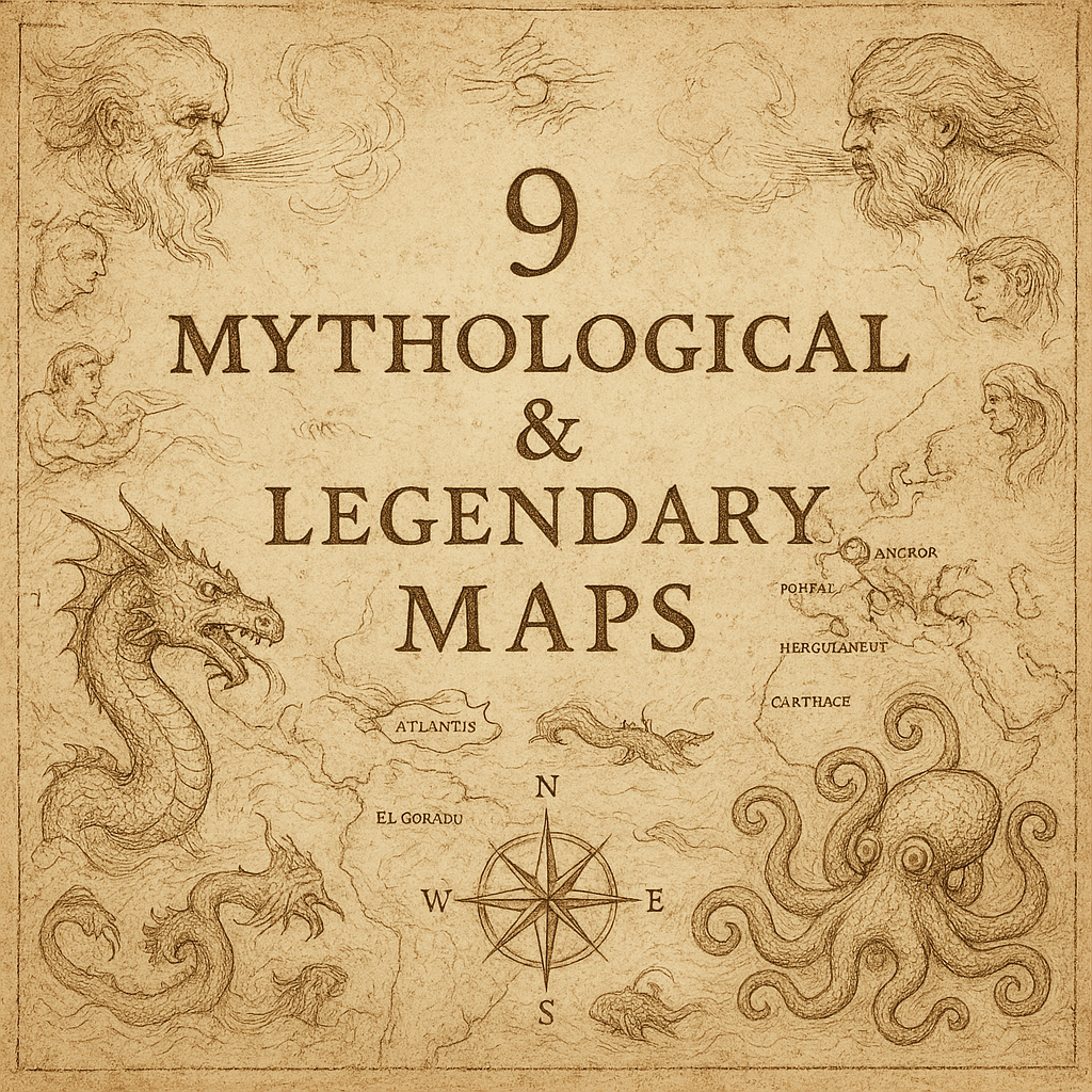 9 Mythological & Legendary Maps by yourpicturesnow