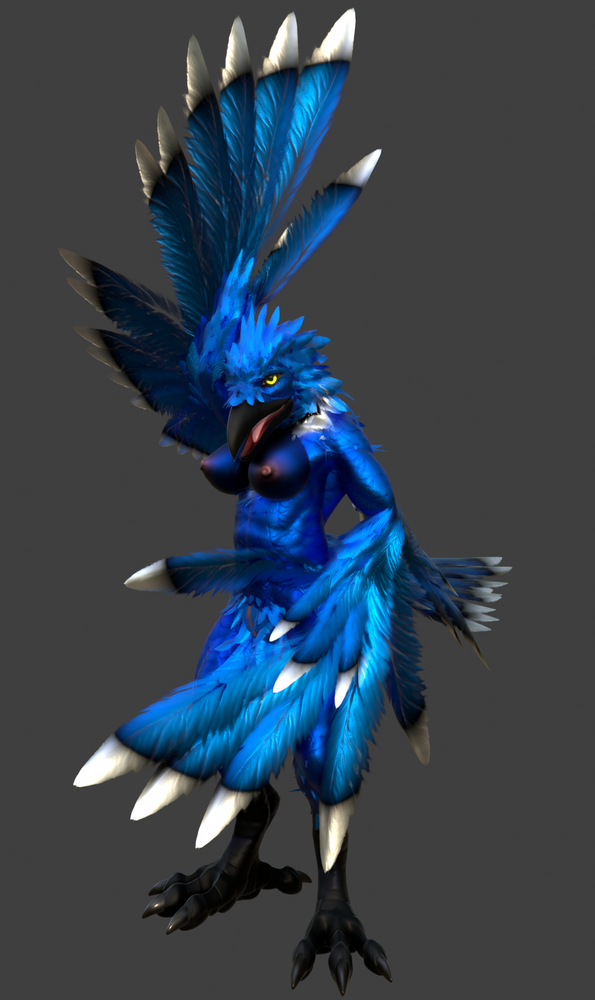 ZealotDKD Samurai tengu ( VRchat blender ) by ZealotDKD