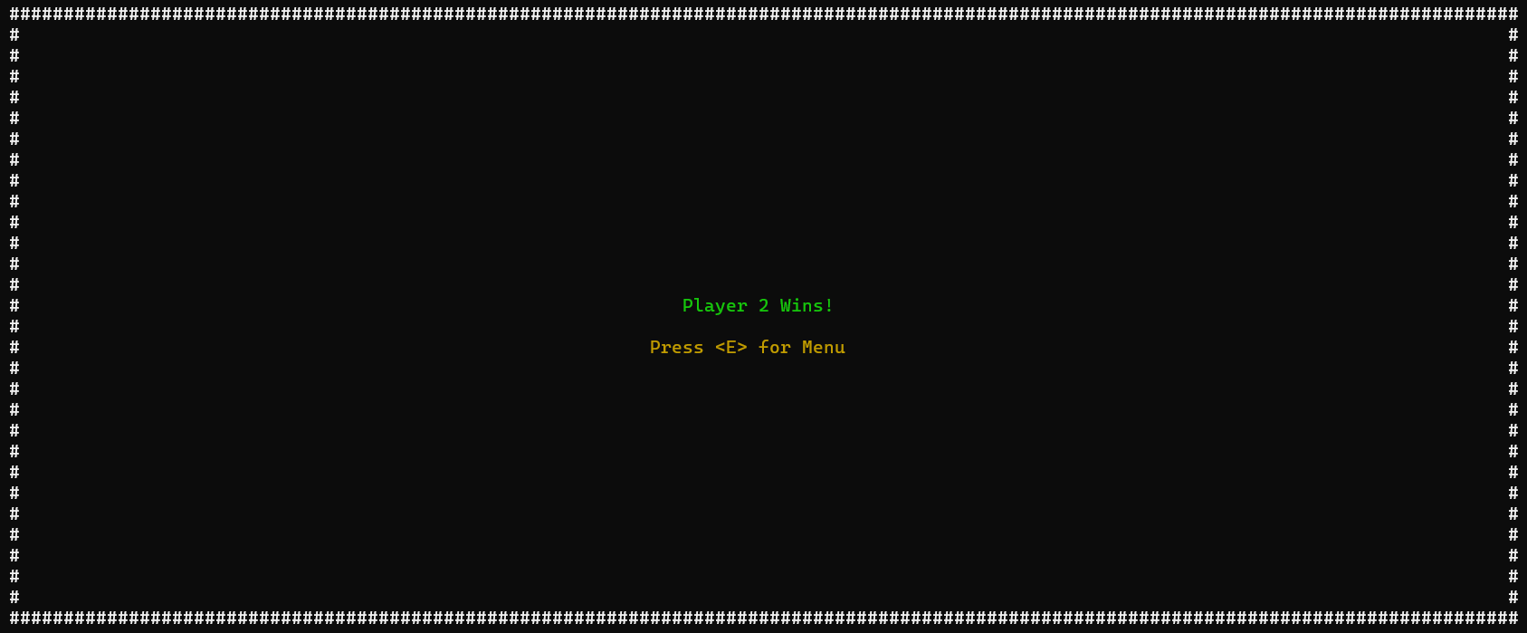 Pong (Text Graphics) by Yug