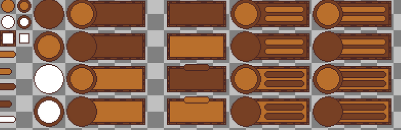 Rustic UI Pixel Art by Chotto Inc