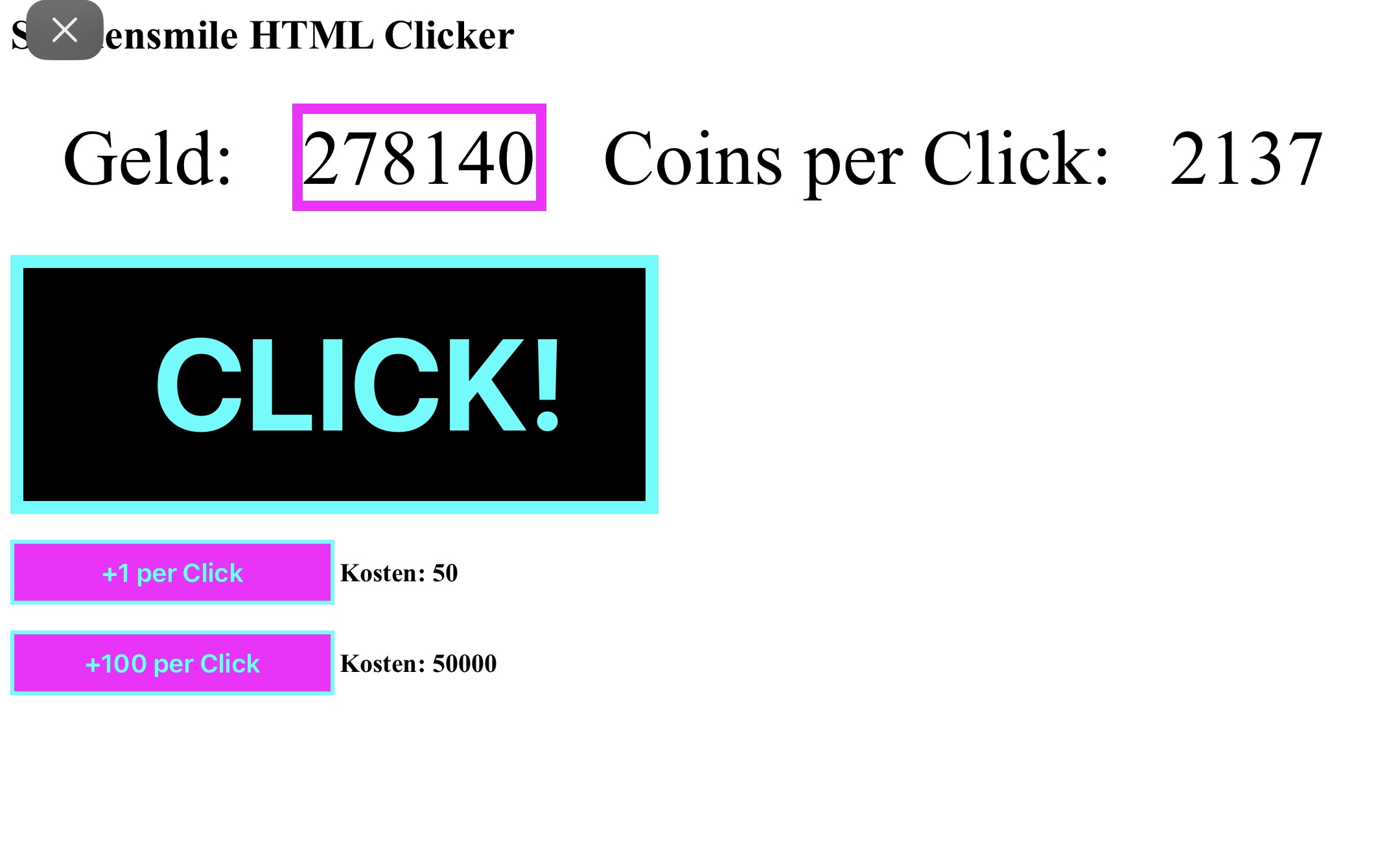 Swedensmile Clicker 2.0 by TryMe Goat
