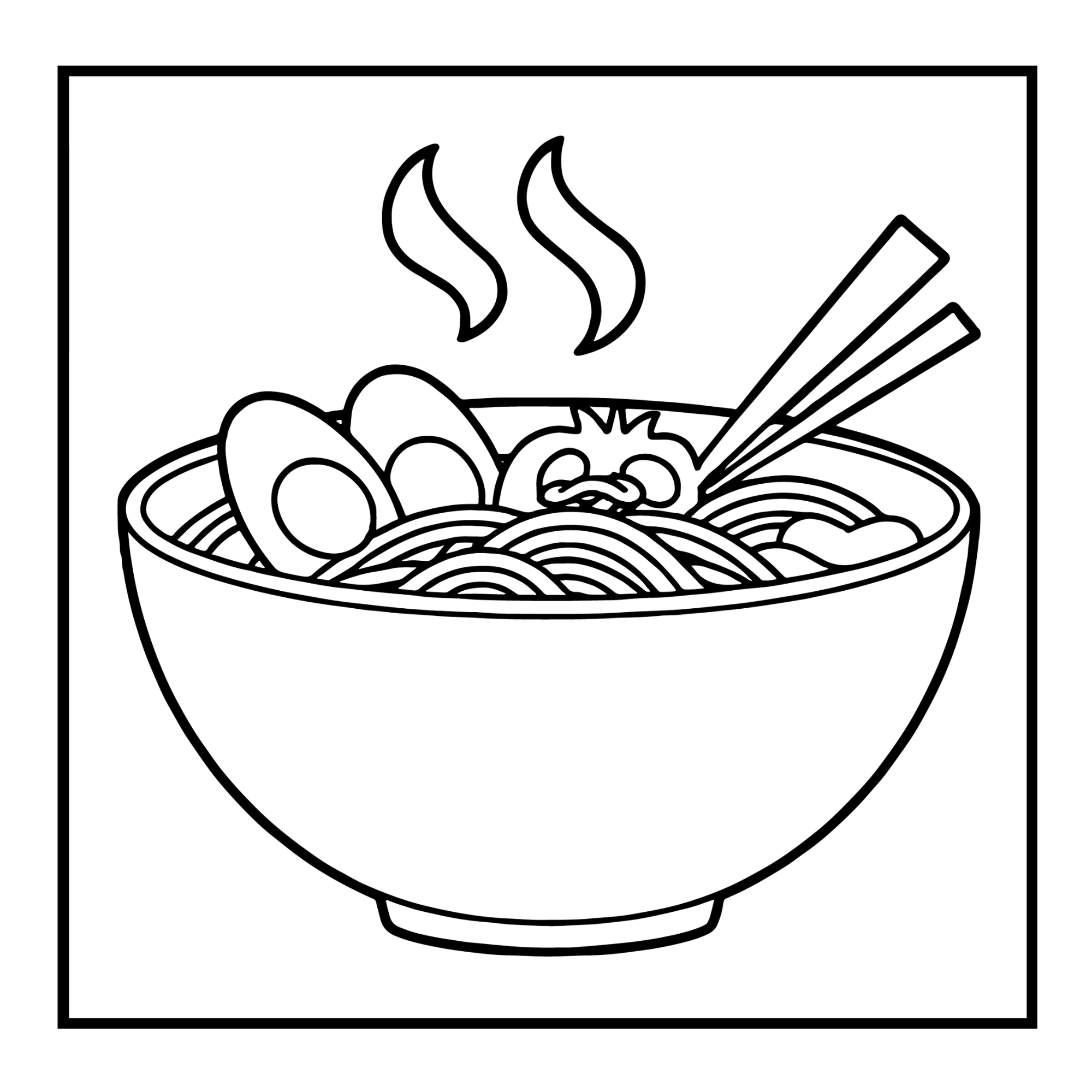 Printable Japanese Food Coloring Book – 42 Fun & Bold Pages for Adults ...