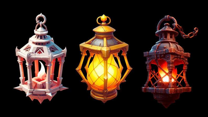 Hi-Def lantern - 1000 Sprites by FortressSide