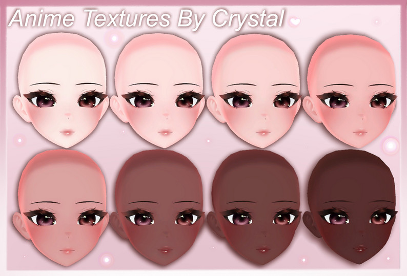 Starlight Anime Head Textures By CrystalTheBaka by Kissanity