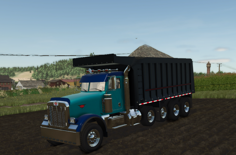 Fs25 Peterbilt 357 Ar With Dump Box Update number 5 by PierceCustomGaming