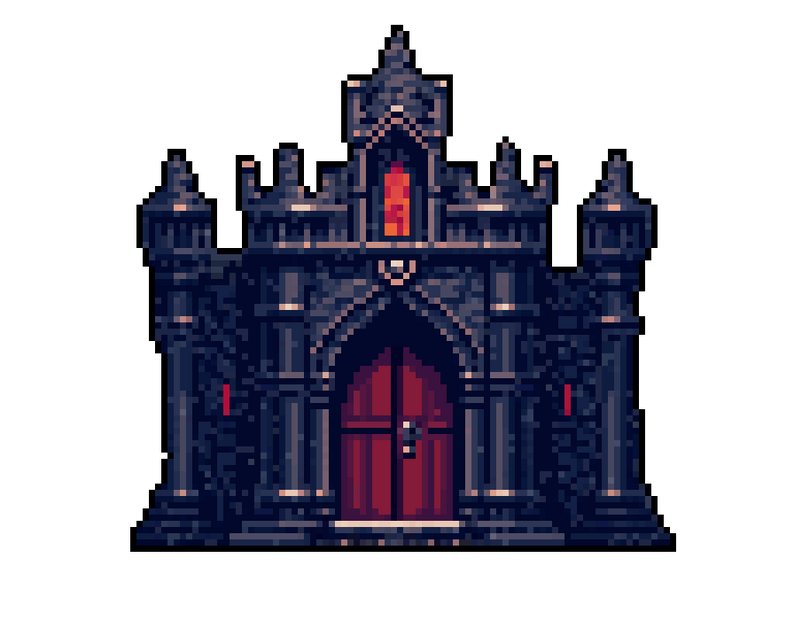 Dark Gothic Castle: Castle of Lost Shadows + Entrance Sprite | Free ...